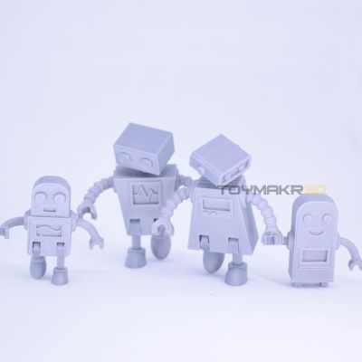 Free stl Files for 3D Printing Robot Family stl | Toymakr3D
